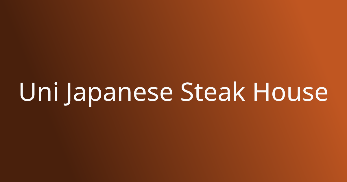 Order Authentic Japanese Online | Uni Japanese Steak House - Pickup or ...
